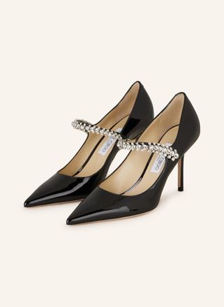 Jimmy Choo London Slingpumps Bing 85 Mit Schmucksteinen schwarz