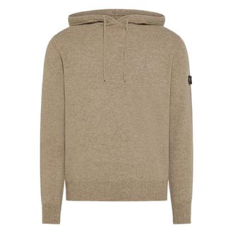 Peuterey Yak-Woll-Pullover mit Kapuze - - Sweatshirts & Hoodies - Herren - Beige - L