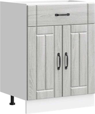 vidaXL Küchen-Unterschrank Lucca Grau Sonoma Holzwerkstoff Vidaxl