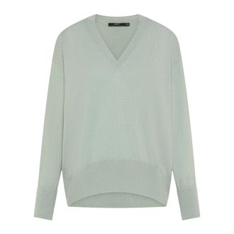 Seventy Pullover mit V-Ausschnitt aus Wolle und Kaschmir - - Knitwear - Damen - Gr&uuml;n - XS