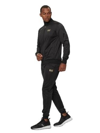 Emporio Armani Homme Surv&ecirc;tement Zipp&eacute; &Agrave; Logo, Black, XL