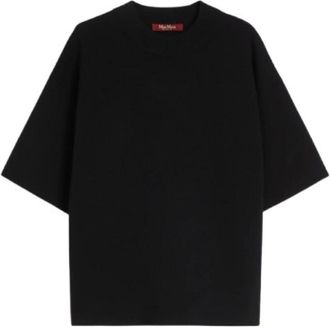 Max Mara Femme, Tops, Noir, Taille: 36 FR Pull en Viscose Noir Boxy