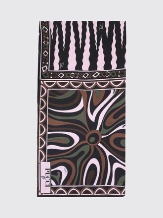 Pucci Foulard carr&eacute; en twill de soie avec imprim&eacute; abstrait 90x90 cm