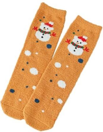 Generic Chaussettes Femme Chaussettes Chaudes Femme Chaussettes Thermiques Femme De Classique R&eacute;chauffantes Mi-Longues Ultra Douces Id&eacute;ales Nuit DHiver Ou Jou