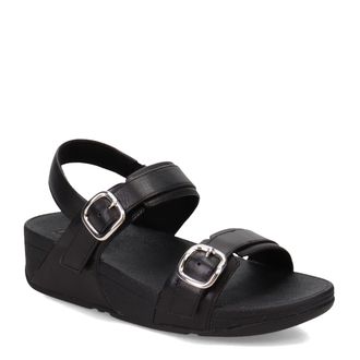 FitFlop Damen Lulu Keilsandale, Schwarz, 38 EU