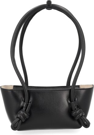 Hereu Womens Mini Bag Fleca Black Leather Shoulder