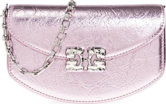 Ganni Femme, Accessoires, Rose, Taille: ONE Size Lulu Wallet On Chain