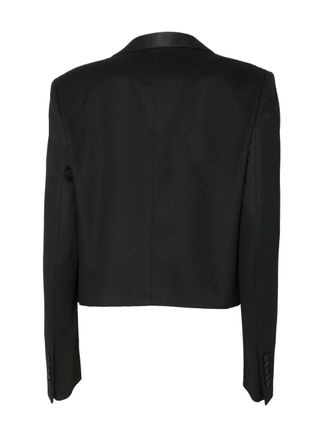 Tom Ford Womens Blazer Wool-Cashmere Black Jacket