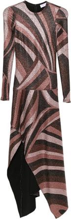 Pucci Marmo-print Handkerchief-hem Asymmetric Dress