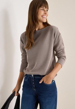 Cecil Sweatshirt mit Knopfdetails an den Schultern