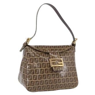 Fendi Pre-owned Vintage Zucchino Schultertasche - - Pre-owned - Damen - Beige - ONE SIZE