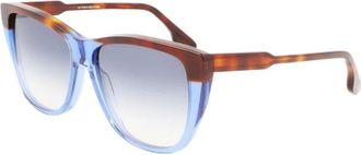 Victoria Beckham Femme, Accessoires, Bleu, Taille: ONE Size Vb639S Square Lunettes de soleil
