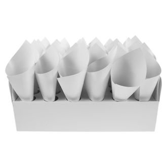 Cabilock LIFKOME Waffelh&ouml;rnchen Tablett Waffelh&ouml;rnchen Pr&auml;sentationsst&auml;nder Bl&uuml;tenblatt Wurfh&ouml;rnchen Konfetti H&ouml;rnchen Hochzeitsh&ouml;rnchen Halter Konfetti H&ouml;rnch