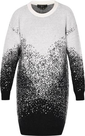 Faina Kleid Damen wollwei&szlig; schwarz