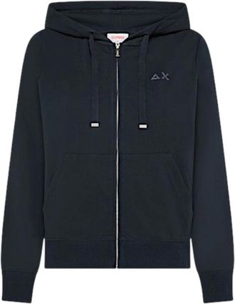 Sun 68 Femme, Sweatshirts et sweats &agrave; capuche, Bleu, Taille: 38 FR Vestes zipp&eacute;es