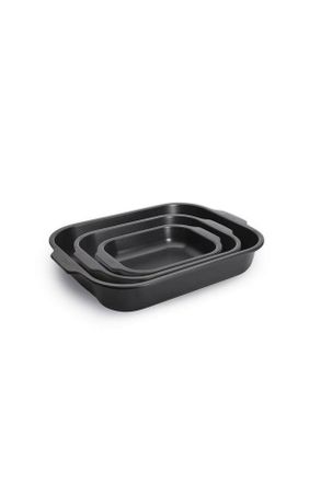 Woll Woll Bratform, Schwarz, Schwarz Hochglanz, Keramik, rechteckig, 30x8x38 cm, backofengeeignet,antihaftbeschichtet, PFAS-frei, Kochen, T&ouml;pfe, Br&auml;ter