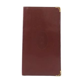 Cartier Portefeuille en cuir vintage Pre-owned - Femme - Pre-owned - Rouge - Taille: ONE Size