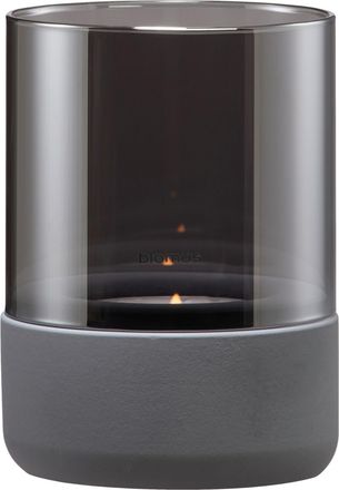 Blomus Windlicht Calma, Dunkelgrau, Glas, Stein, zylindrisch, 14 cm, Glaseinsatz, Dekoration, Windlichter & Laternen, Windlichter