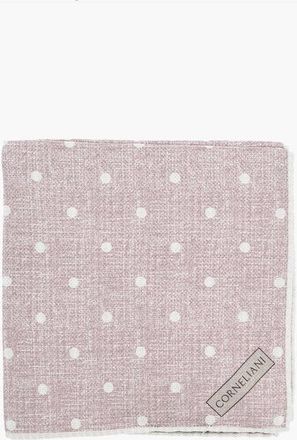 Corneliani Double Patterned Silk Pocket Square size Unica