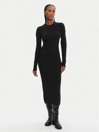 Staud Strickkleid Ramona R24F2208WN Schwarz Slim Fit