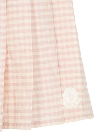 Moncler Pleated Gingham Skirt - Pink