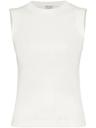 Brunello Cucinelli débardeur à coupe slim - Blanc