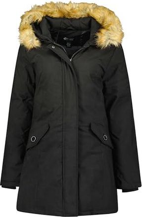 Canadian Peak Dinastipeak Lady - Parka Longue Epaisse Chaude Femme Automne Hiver - Manteau Fin Capuche Fausse Fourure - Blouson Coupe Vent - Doudoune Elegante Femme