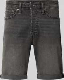 Jack & Jones Regular Fit Jeansshorts mit Umschlag Modell RICK