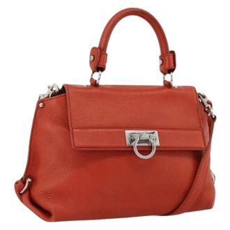 Ferragamo Sac &agrave; main Pre-owned - Femme - Pre-owned - Rouge - Taille: ONE Size