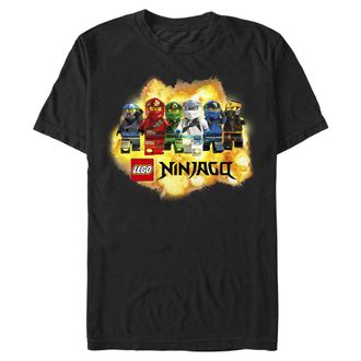 Fifth Sun Herren Lego Ninjago Ninja Explosion Young Mens Short Sleeve Tee T-Shirt, Schwarz, 3XL