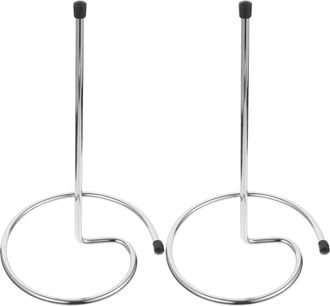 Angoily Weindekanter Trockengestell aus Metall 2 St&uuml;ck Platzsparender Karaffentrockner f&uuml;r Hausbar und K&uuml;che Korrosionsbest&auml;ndig Geeignet f&uuml;r Weinkaraffen und