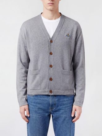 Vivienne Westwood Cardigan en coton et cachemire avec logo Orb