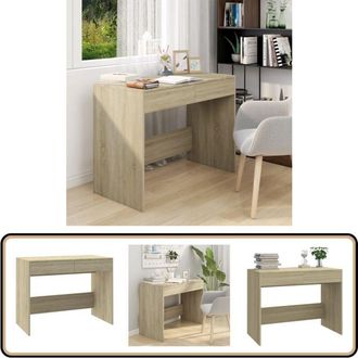 vidaXL Vidaxl - Schreibtisch Sonoma-Eiche 101x50x76,5 cm Holzwerkstoff - Schreibtisch - Bürostuhl - Homeoffice - Arbeitsplatz - Esszimmertisch