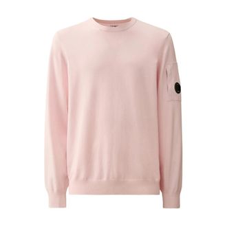 C.P. Company Baumwoll-Krepp-Pullover - - Knitwear - Herren - Rosa - 2XL
