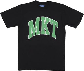 Market Schwarzes Gewaschenes Herren T-Shirt Kurzarm - - Tops - Herren - Schwarzk - XL