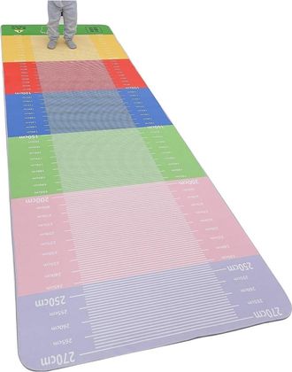 Generic Mehrzweck-Bodenmatte for das Fitnessstudio for Erwachsene - Messbrett for Springseil, Weitsprung, Yoga und Workout(Adult)