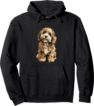 Whyitsme Design Cavapoo-Hunde-Illustration Pullover Hoodie