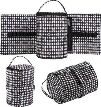 Generic Fashine Leere Kleine Garn Aufbewahrungstasche Tragbare Gestrickte Wolltaschen Faltbare Cerchet Haken for N&auml;hwerkzeuge Zubeh&ouml;r Geschenk(Empty Bag-Black