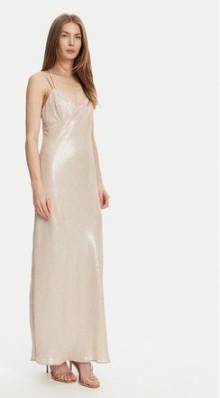 Twin-Set Abendkleid 251TT2130 Écru Slim Fit