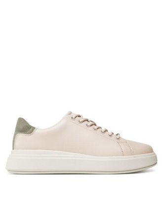 Calvin Klein Sneakers Cupsole Lace Up Lth HW0HW02540 Beige