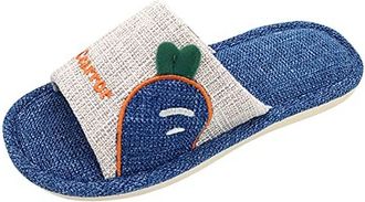 Generic Pantoufles dint&eacute;rieur pour homme et femme avec fond souple (bleu, pointure 9)