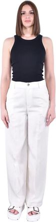 Woolrich Femme, Pantalons, Beige, Taille: W30 Pantalon en Lyocell et Lin