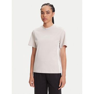 adidas T-Shirt Essentials 3-Stripes JE1237 Beige Regular Fit
