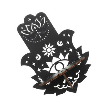 BESPORTBLE Holz Wandregal Hängend Kristall Display Halter Wandmontierter Aufbewahrungsständer Für Wohnzimmer Büro Dekoratives Ausstellungsregal Vielseitiges Schw