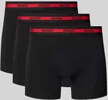 HUGO BOSS Boxershorts mit elastischem Logo-Bund im 3er-Pack