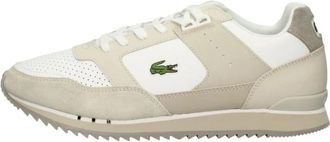 Lacoste Homme, Chaussures, Blanc, Taille: 40 EU Partner Piste Baskets Laag