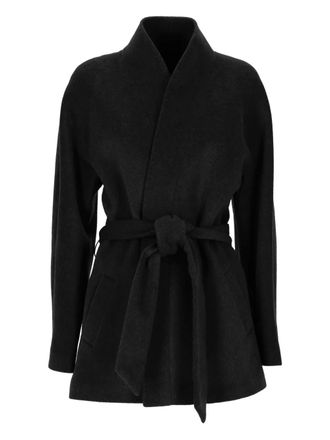 Chiara Ferragni manteau &agrave; taille ceintur&eacute;e - Noir