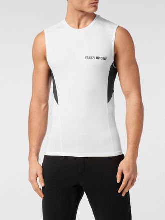 Plein Sport D&eacute;bardeur slim fit en coton avec logo contrastant
