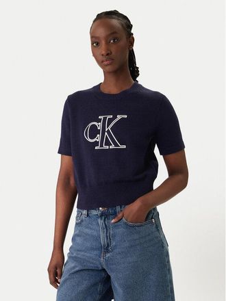 Calvin Klein Jeans Pullover LV047F356G Violett Regular Fit