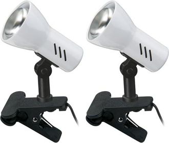 Briloner Nachttischlampe, Schreibtischlampe, Tischlampe, Leselampe, B&uuml;rolampe, Buch Klemme, Klemmlampe, Kinderzimmer, Schwenkbar, Schnurschalter, 1x E14, max, 